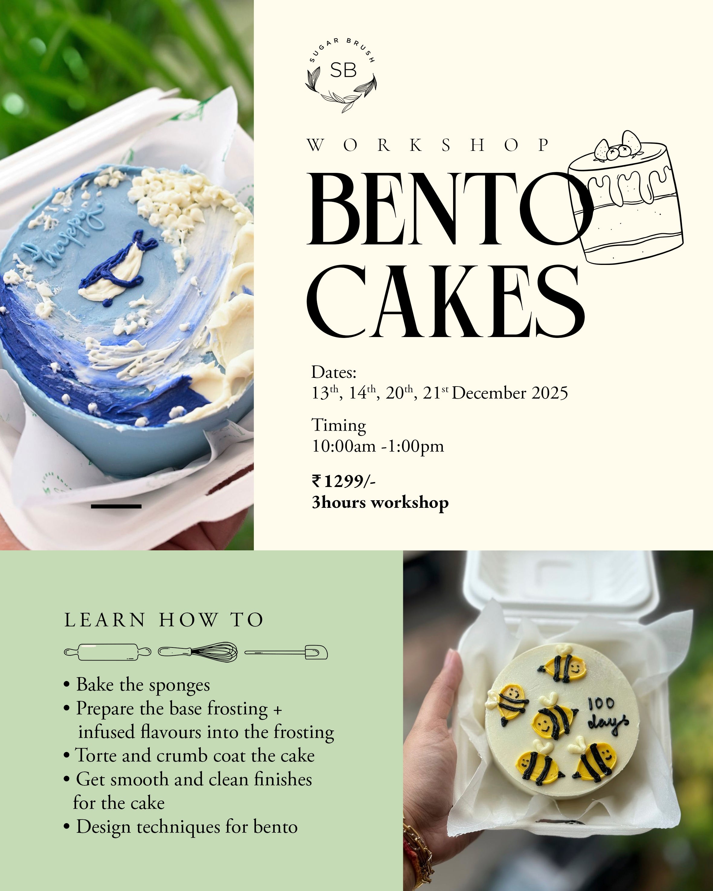 Bento Cake Workshop – Sugar Brush